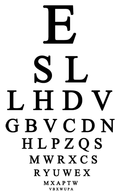 Online Vision Test Chart Wordacross